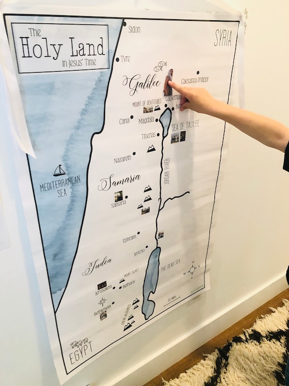 Holy Land Map For Children