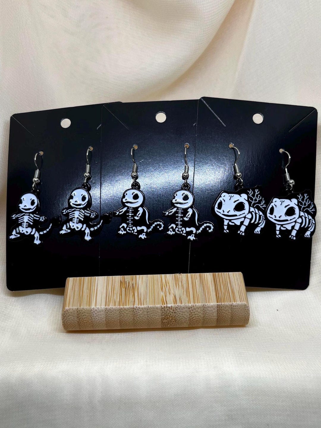 Pokemon Skeletons Quirky Metal Cartoon Dangle Statement Fashion ...