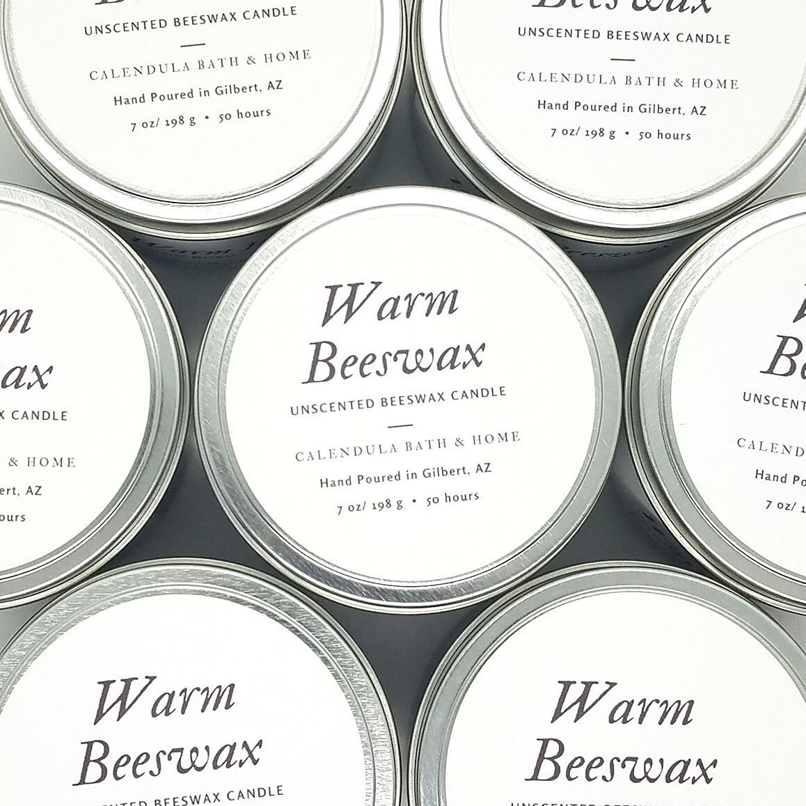 Warm Beeswax Unscented Beeswax Container Candle | Travel Tin - Etsy