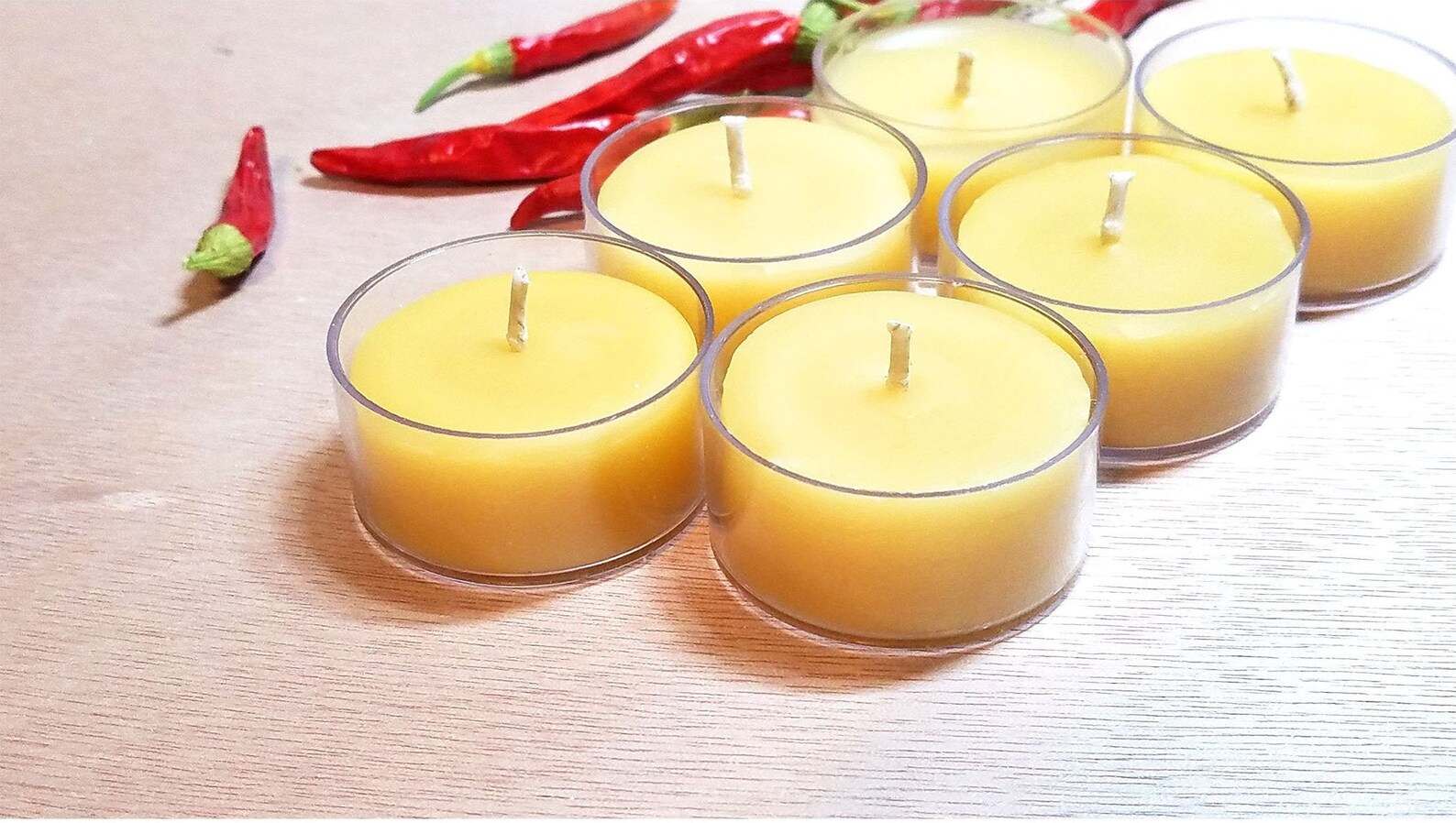 6 Beeswax Tealights - Etsy