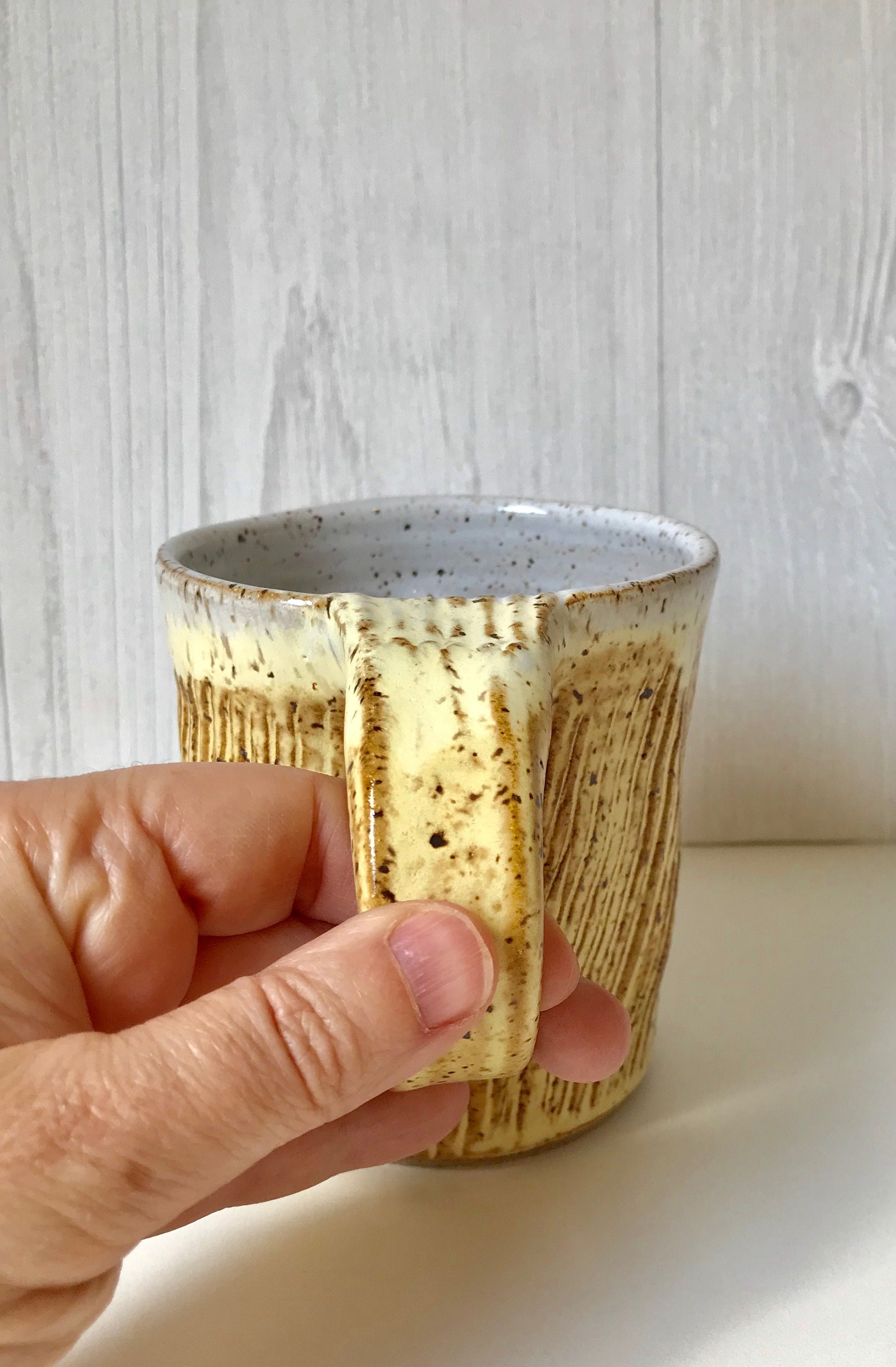 Mug/Extra large mug/Mug with texture/Coffee mug/Soup | Etsy