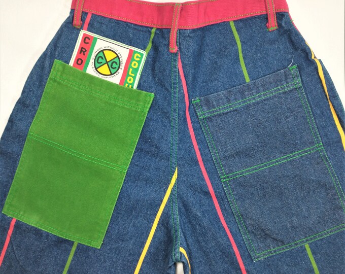 Vintage Cross Colours Jeans, 90s Denim, Vintage Multicolor Hip Hop ...