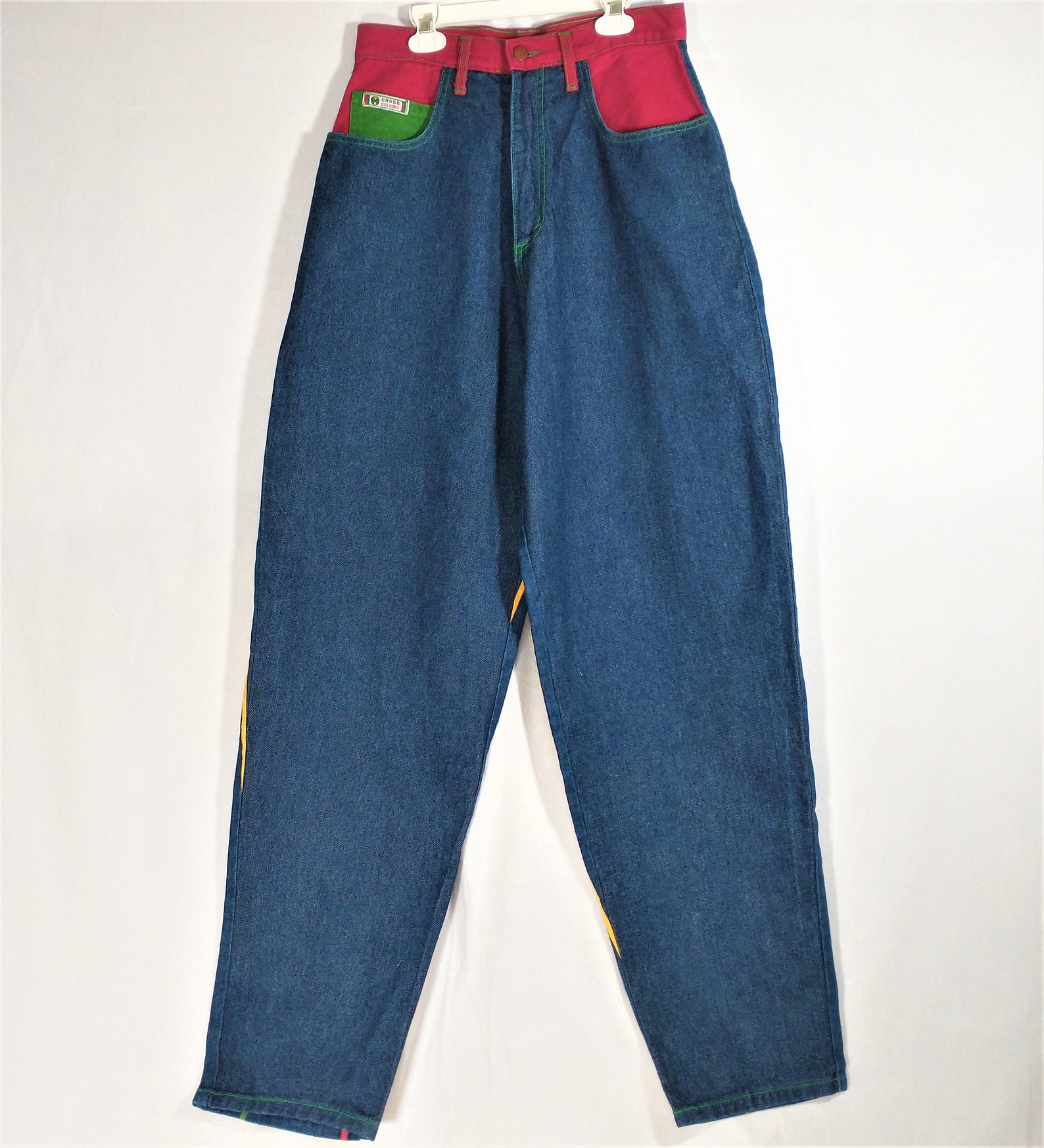 Vintage Cross Colours Jeans 90s Denim Vintage Multicolor Hip | Etsy