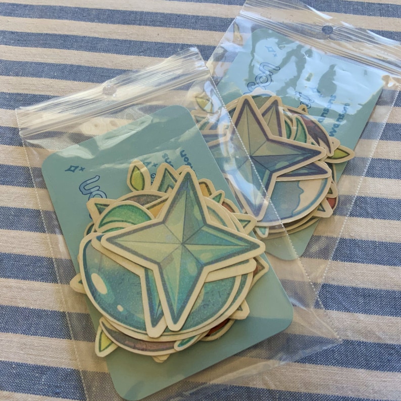 Genshin Impact Elements Sticker Pack - Etsy