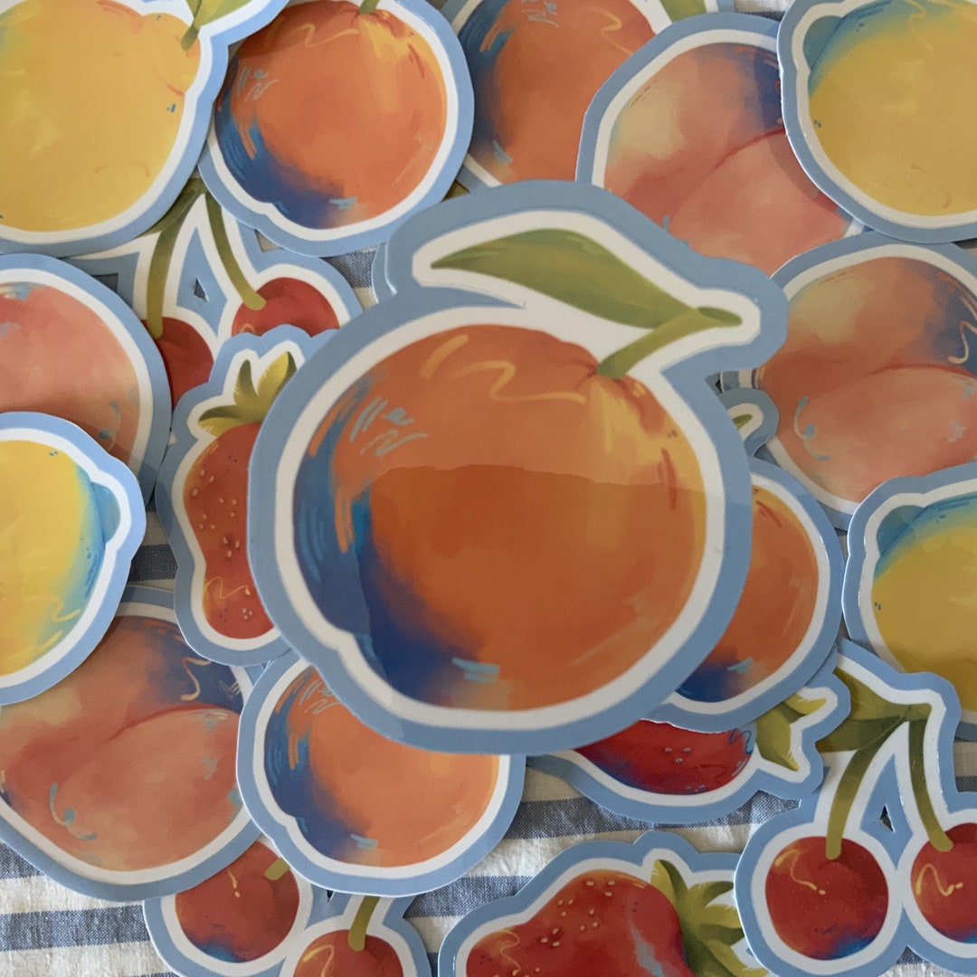 Original Fruit Sticker Set - Etsy