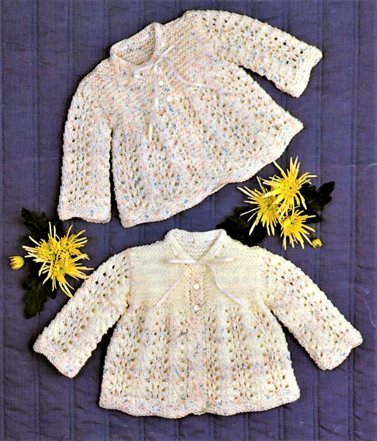 Nearly Free Baby Knitting Pattern Matinee Jacket Size 17 to | Etsy