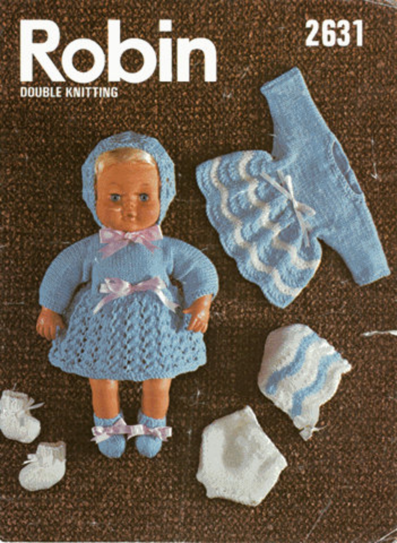 Dolls Knitting Pattern Complete Outfit Size for a Tiny Tears - Etsy