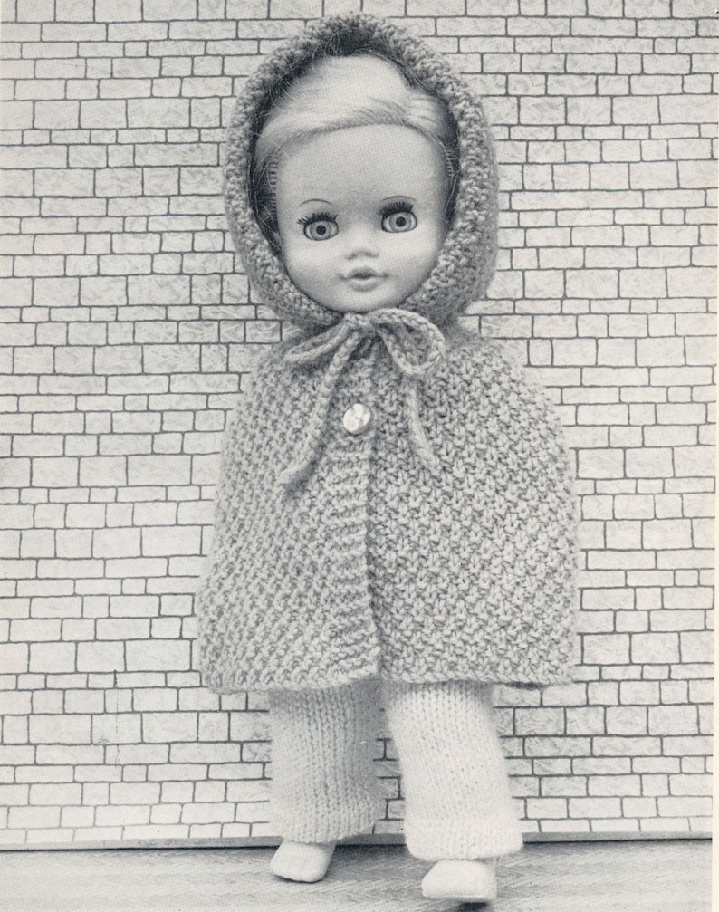 Doll Clothes Knitting Patterns, Size 12 to 20 Inch Doll, 4 Ply Yarn or ...