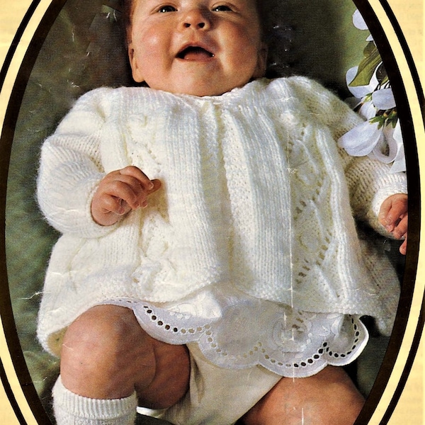 Free Baby Knitting Patterns to Download Matinee Coats - Etsy UK