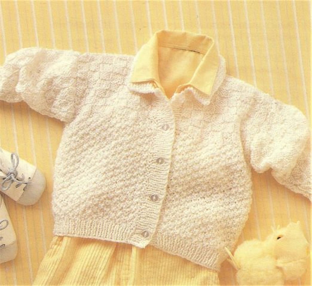 Baby Knitting Pattern, Tinkerbell Cardigan, Instant Download PDF, Size ...