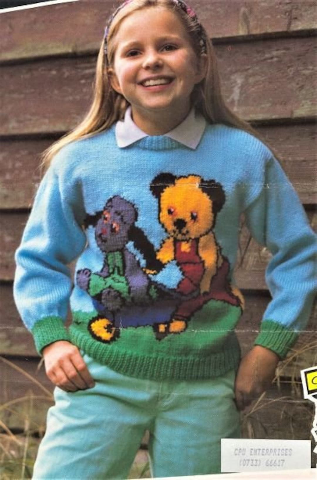 Sooty and Sweep Childs Jumper Knitting Pattern, Instant Download Pdf ...