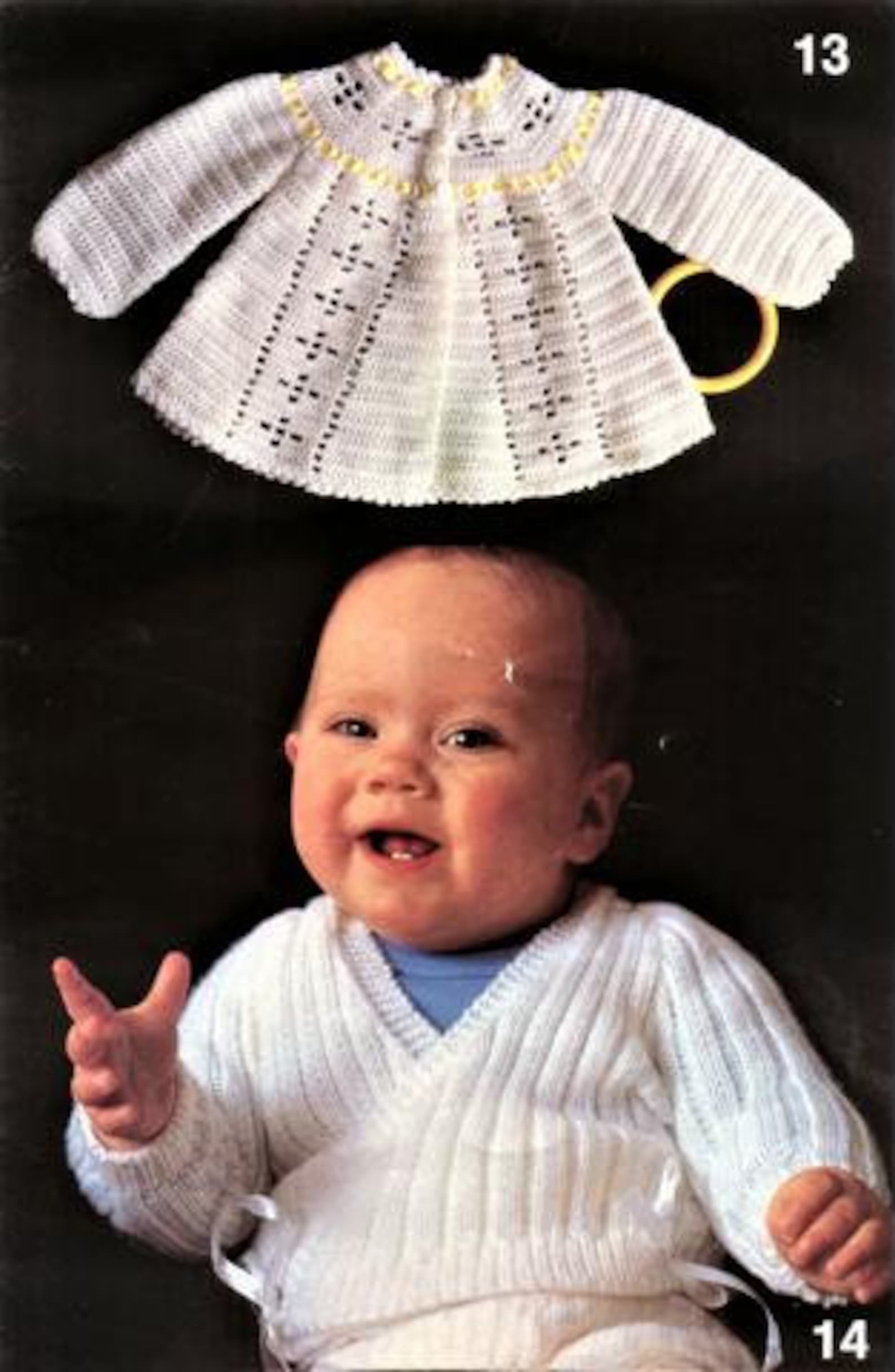 Baby Knitting Pattern Book, Size 18 to 21 Inch Chest, Instant Download ...
