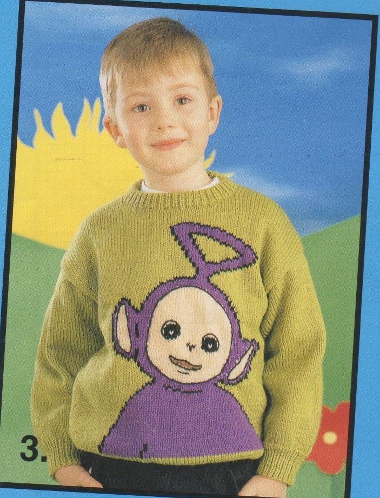 Nearly Free Toddlers to Adults Teletubbies Jumper Knitting - Etsy