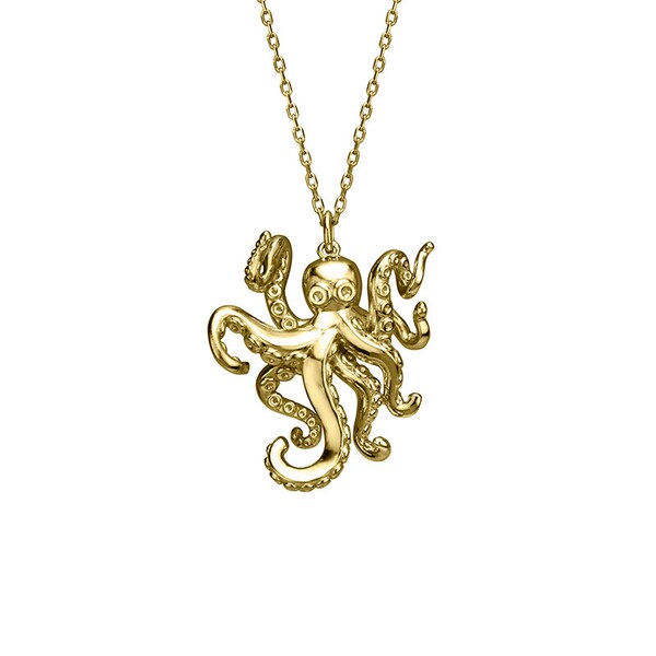 Octopus Necklace - Etsy