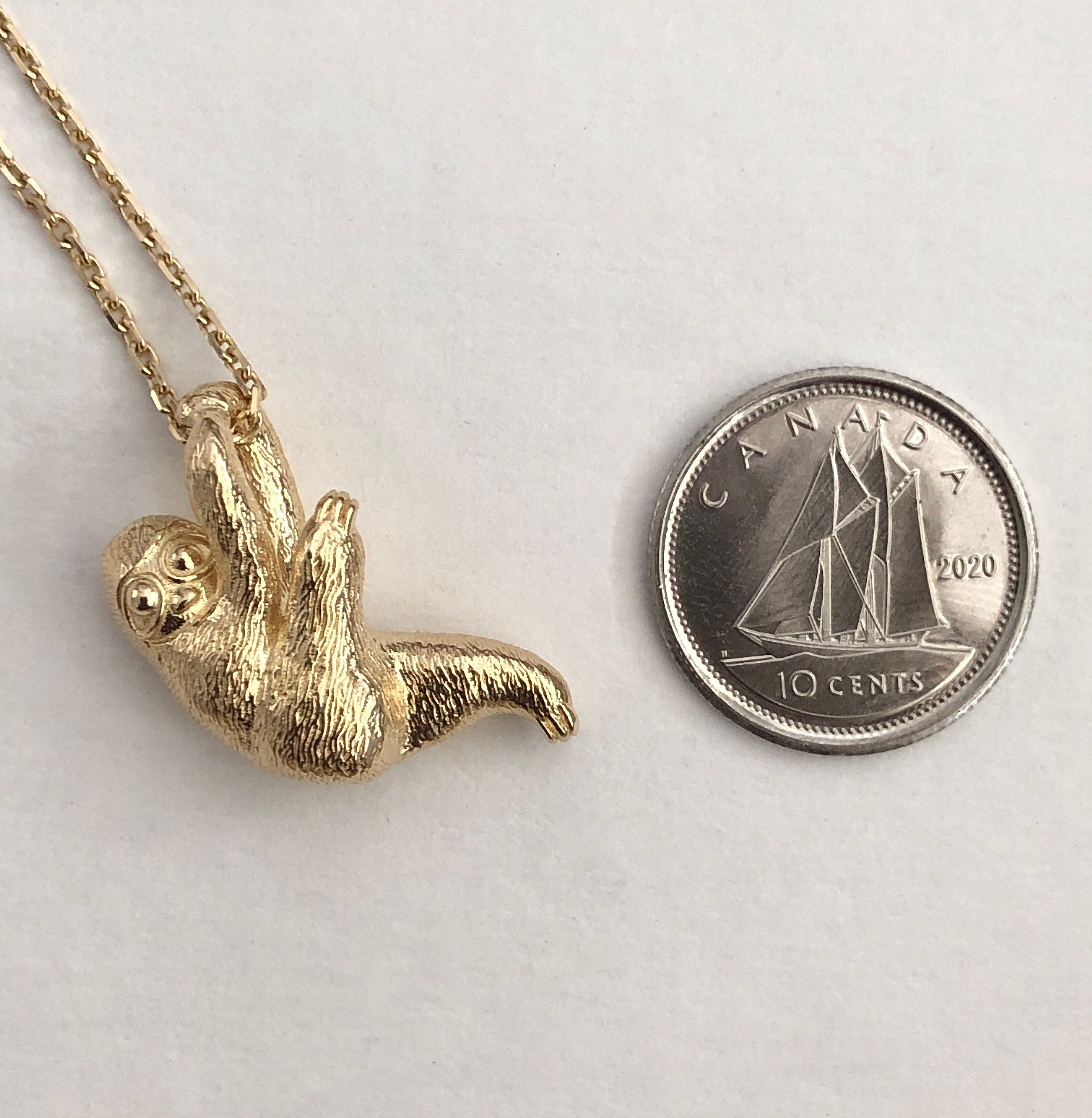 Sloth Charm 14K Gold Sloth Charm Sloth Jewelry Sloth Charm - Etsy UK