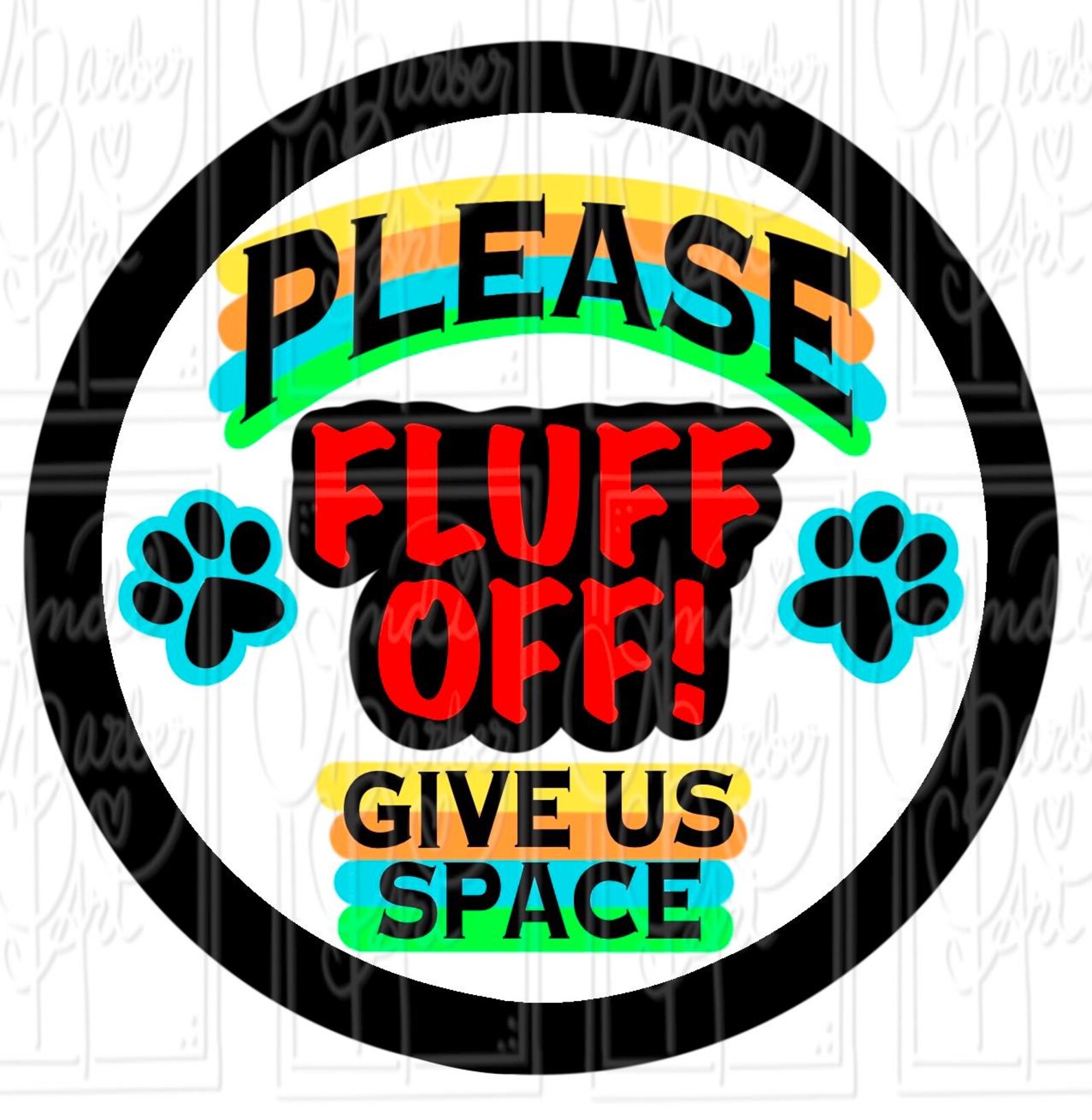 FLUFF OFF & *** Dog Printable Patches for Vest - Instant Download - Etsy