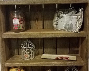 Natural wood shelf | Etsy