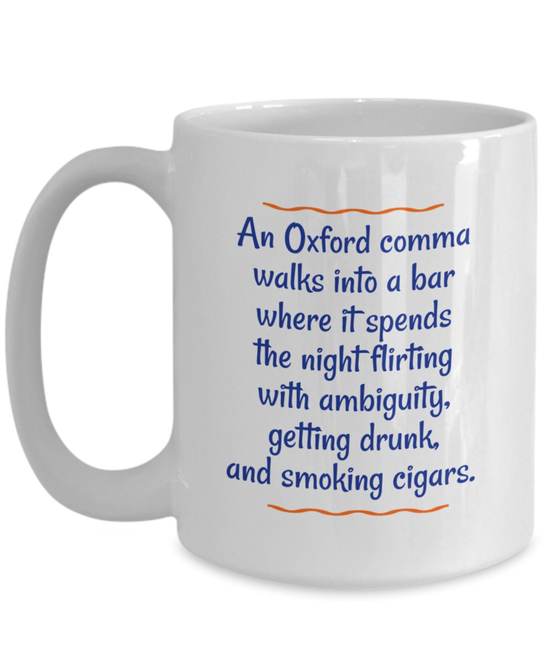 Oxford Comma English Grammar Funny Joke Mug 15oz/11oz - Etsy