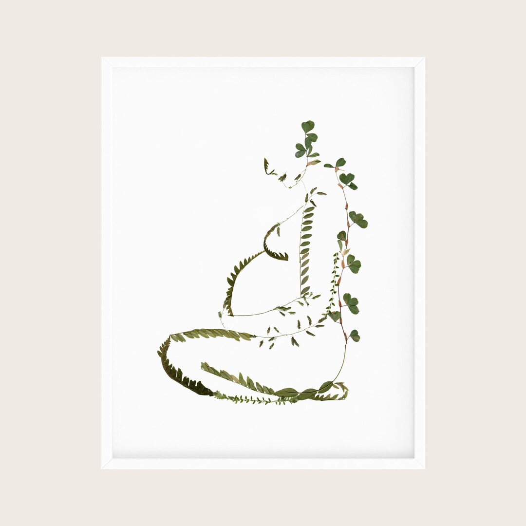Pregnancy Pressed Flower Art Print, Mom Gift, Expecting Mama - Etsy
