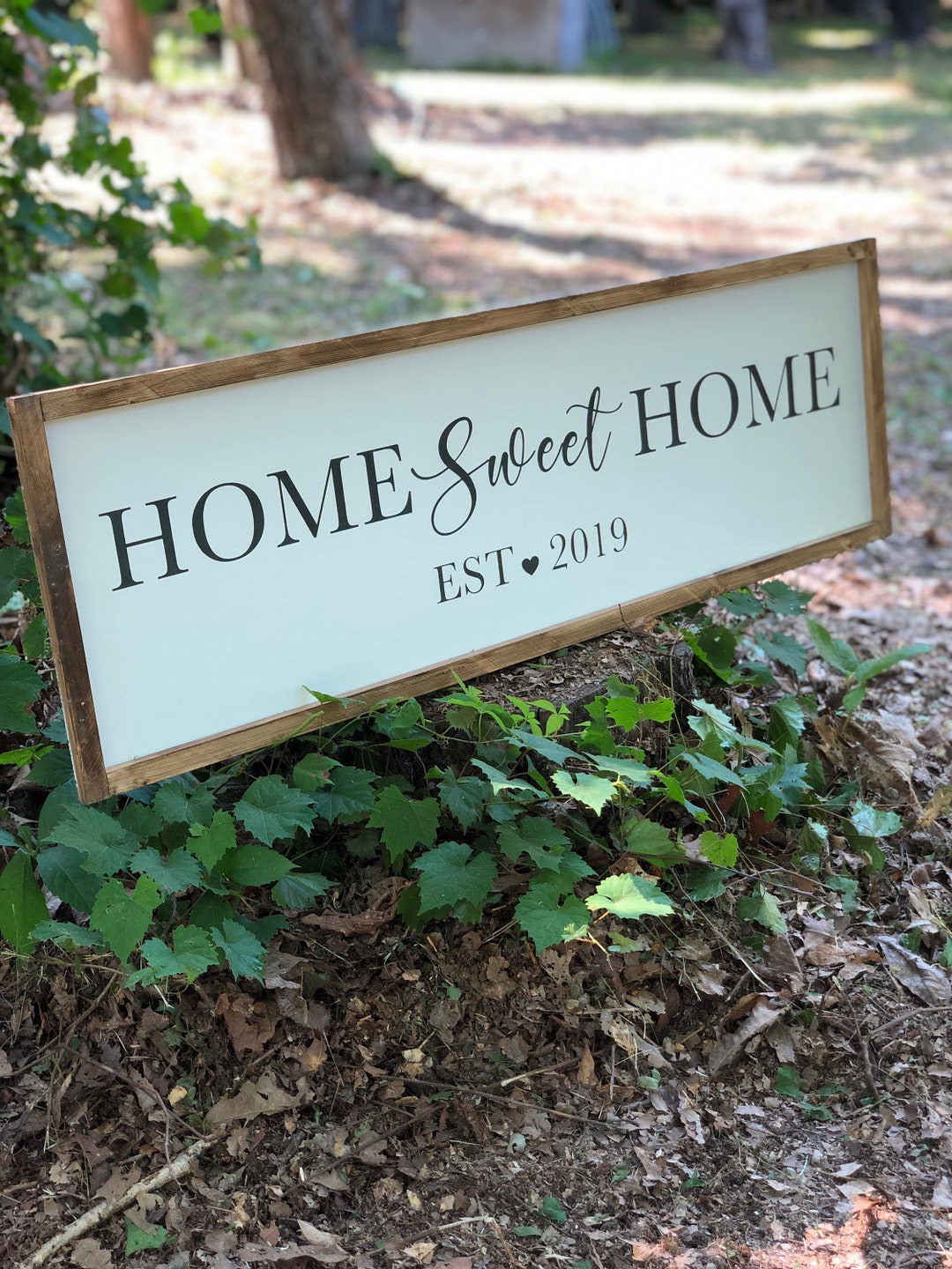 Home Sweet Home Established Sign | Farmhouse Sign | Closing Gifts ...
