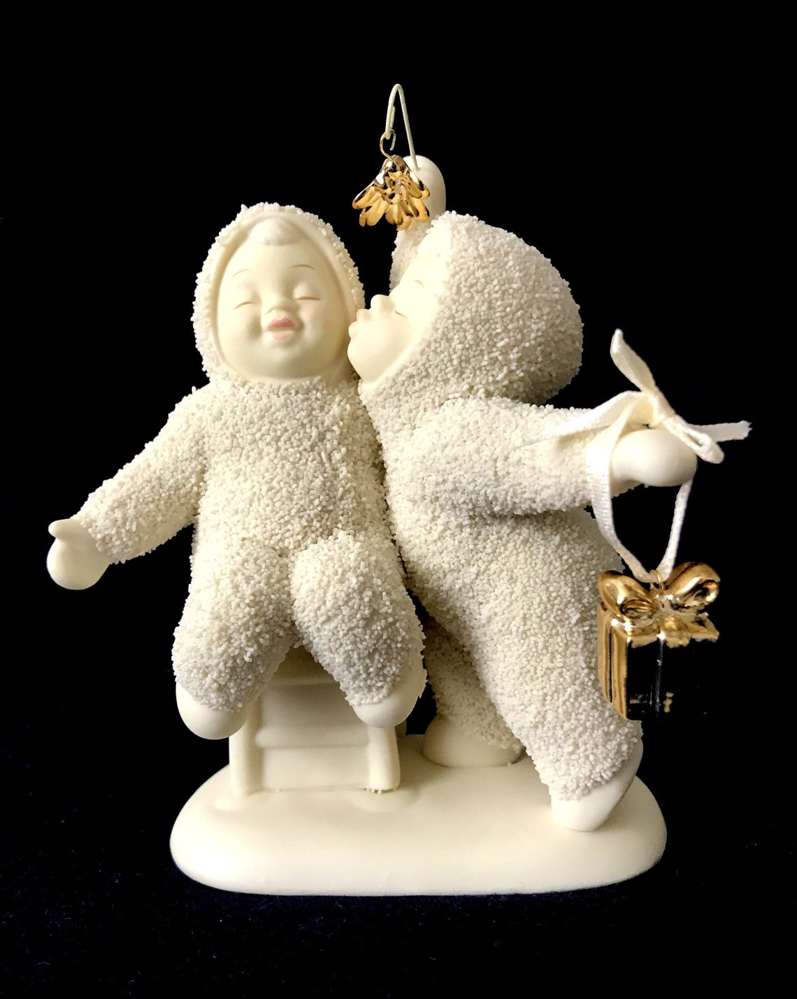 Dept. 56 2001 retired Snowbabies Kiss Me porcelain figurine | Etsy