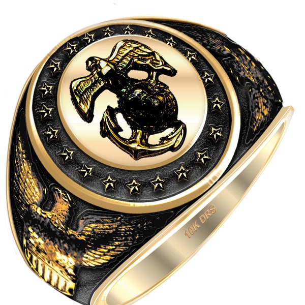 Usmc Gold Ring - Etsy