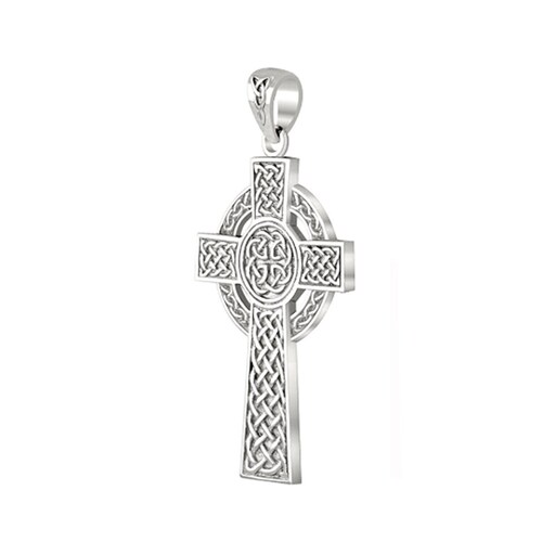 Celtic Trinity Cross in Sterling Silver - Etsy
