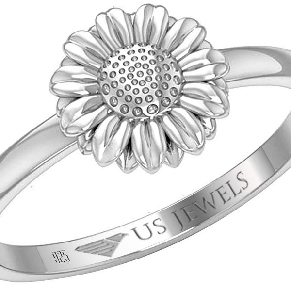 Sunflower Ring - Etsy