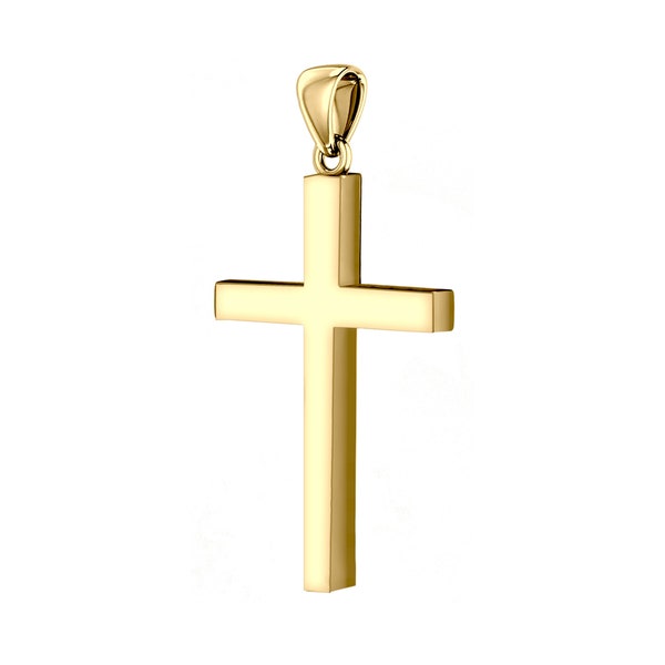 Yellow Gold Cross - Etsy