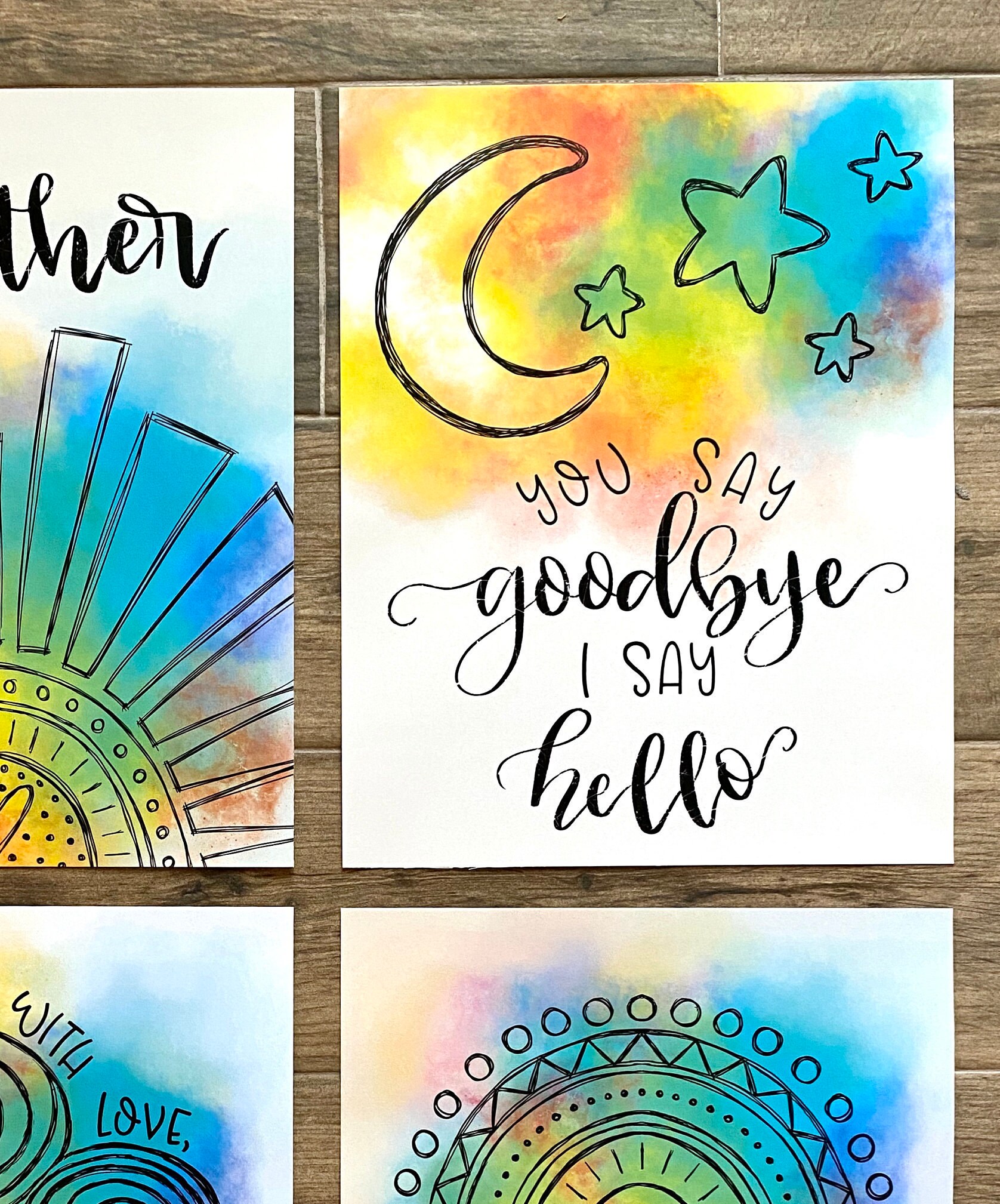 Goodbye Hello Beatles Art Print 8x10 11x14 Lyrics | Etsy