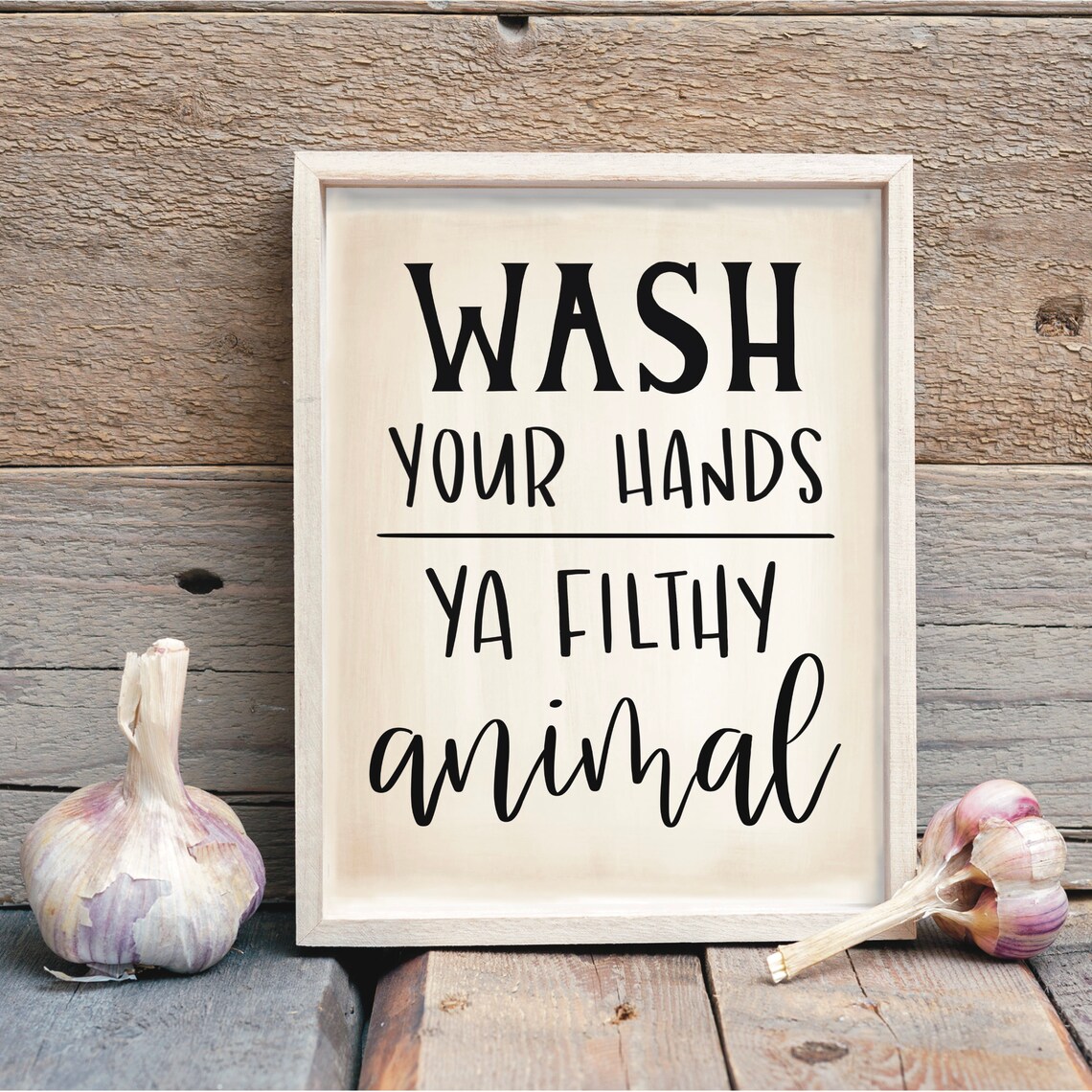 Wash Your Hands Ya Filthy Animal Art Print 8x10 11x14 | Etsy