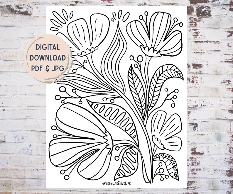 Set of 3 Printable Coloring Page for Mindfulness and Focus Digital ...