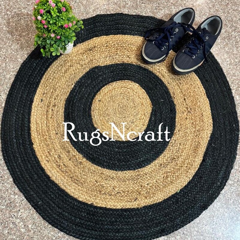 Round Jute Rug - Etsy