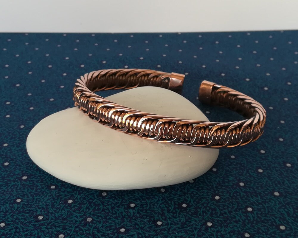 Copper Cuff Bangle Bracelet Men's Copper Bangle Bracelet | Etsy