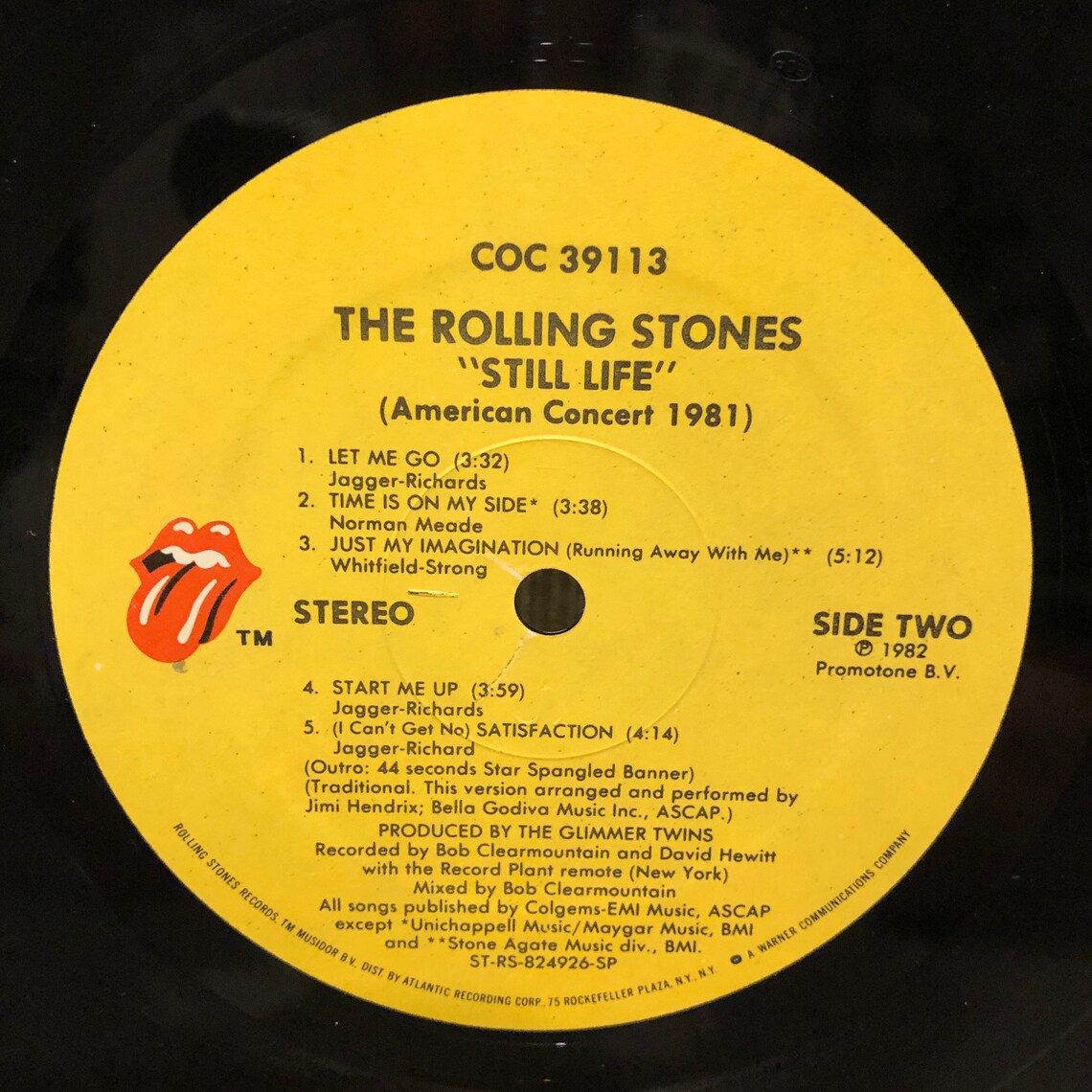 The Rolling Stones Still Life Vinyl LP 1982 Live Album Rolling | Etsy