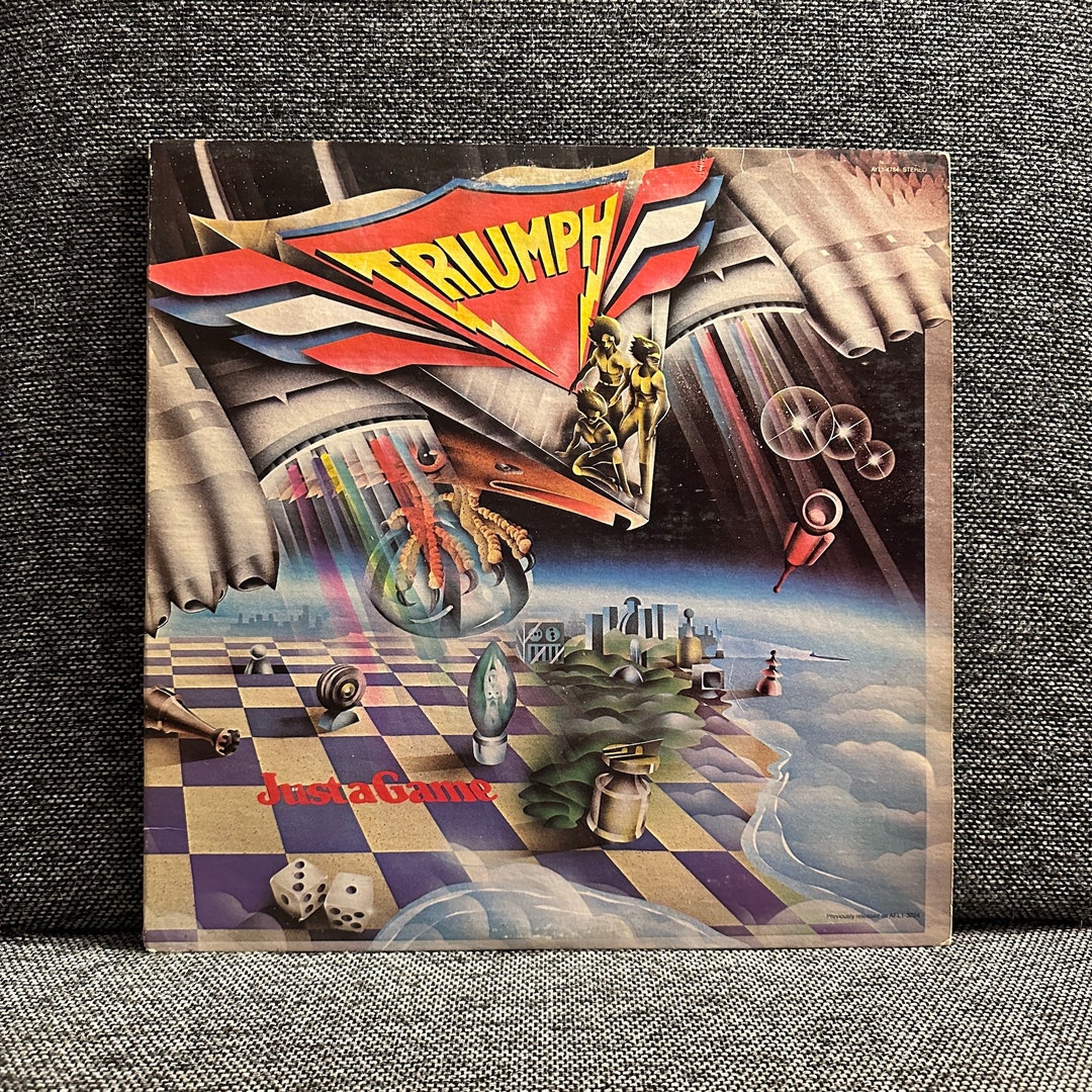 Triumph Just A Game Vinyl Record Early 1980's Repress Hard Rock Classic ...