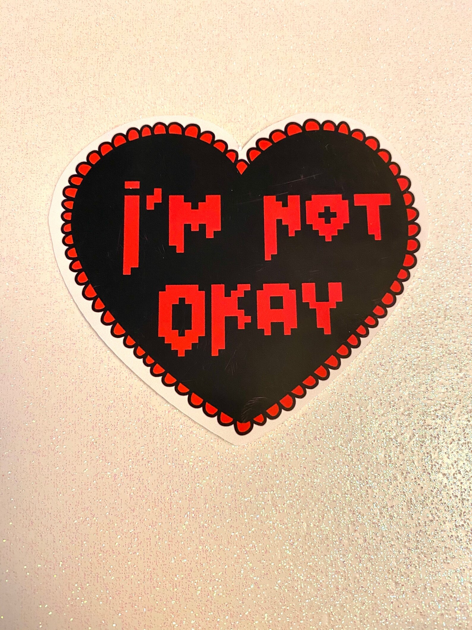 MCR Im not okay VINYL STICKER | Etsy