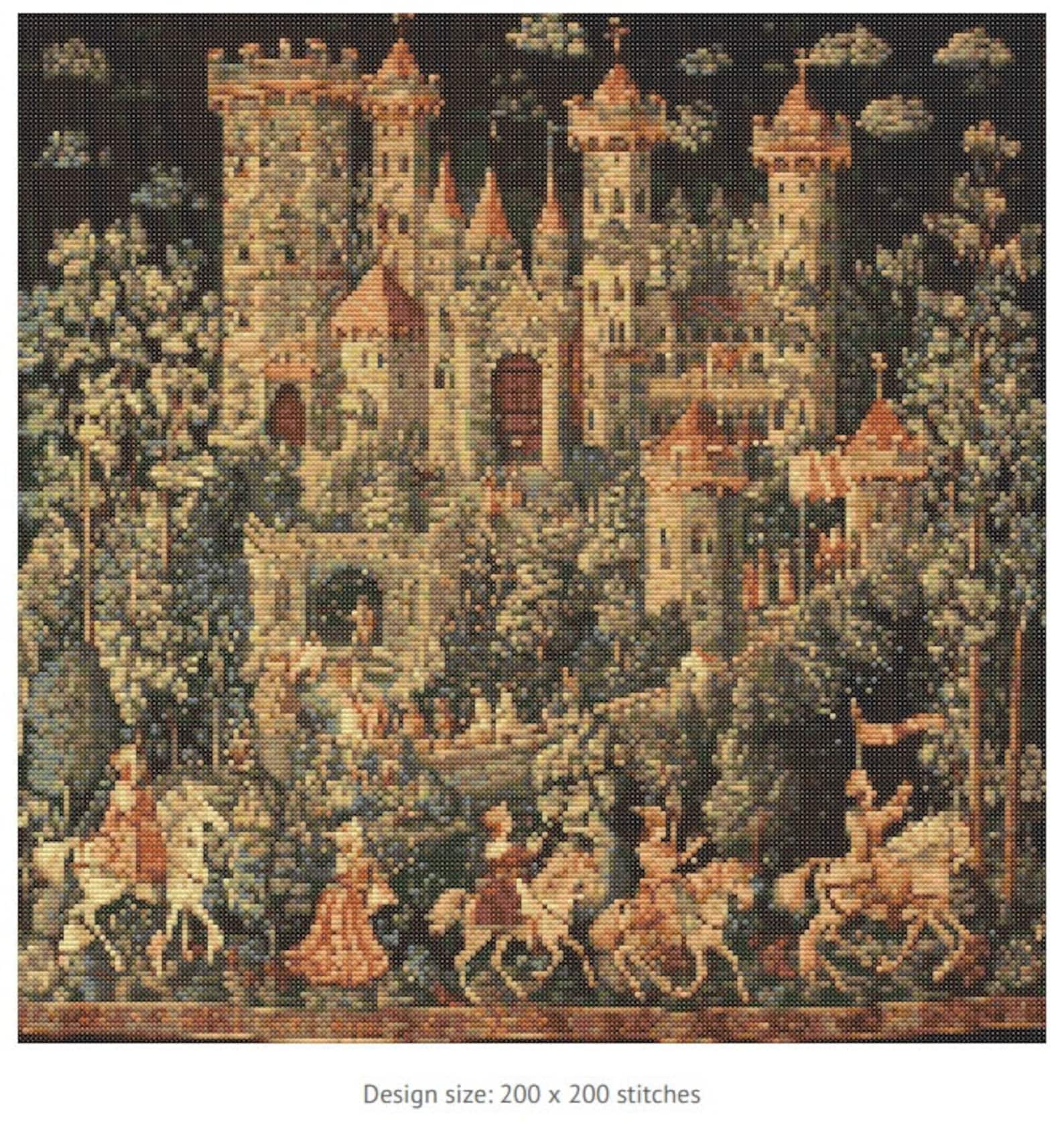 Medieval Castle2 Cross Stitch Pattern - Etsy