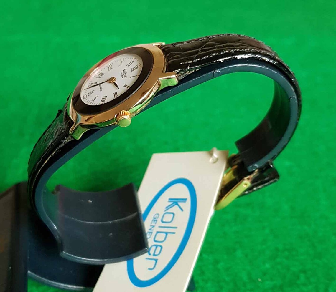 KOLBER GENEVE electroplated 10m 18k Swiss made vintage | Etsy