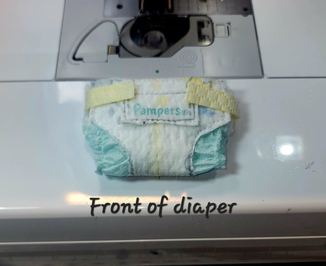 5" Inch to 6" Inch Mini Diaper for OOAK Polymer Clay Baby Dolls ...