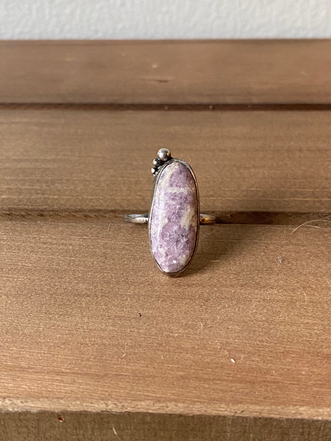 Lepidolite Ring - Etsy