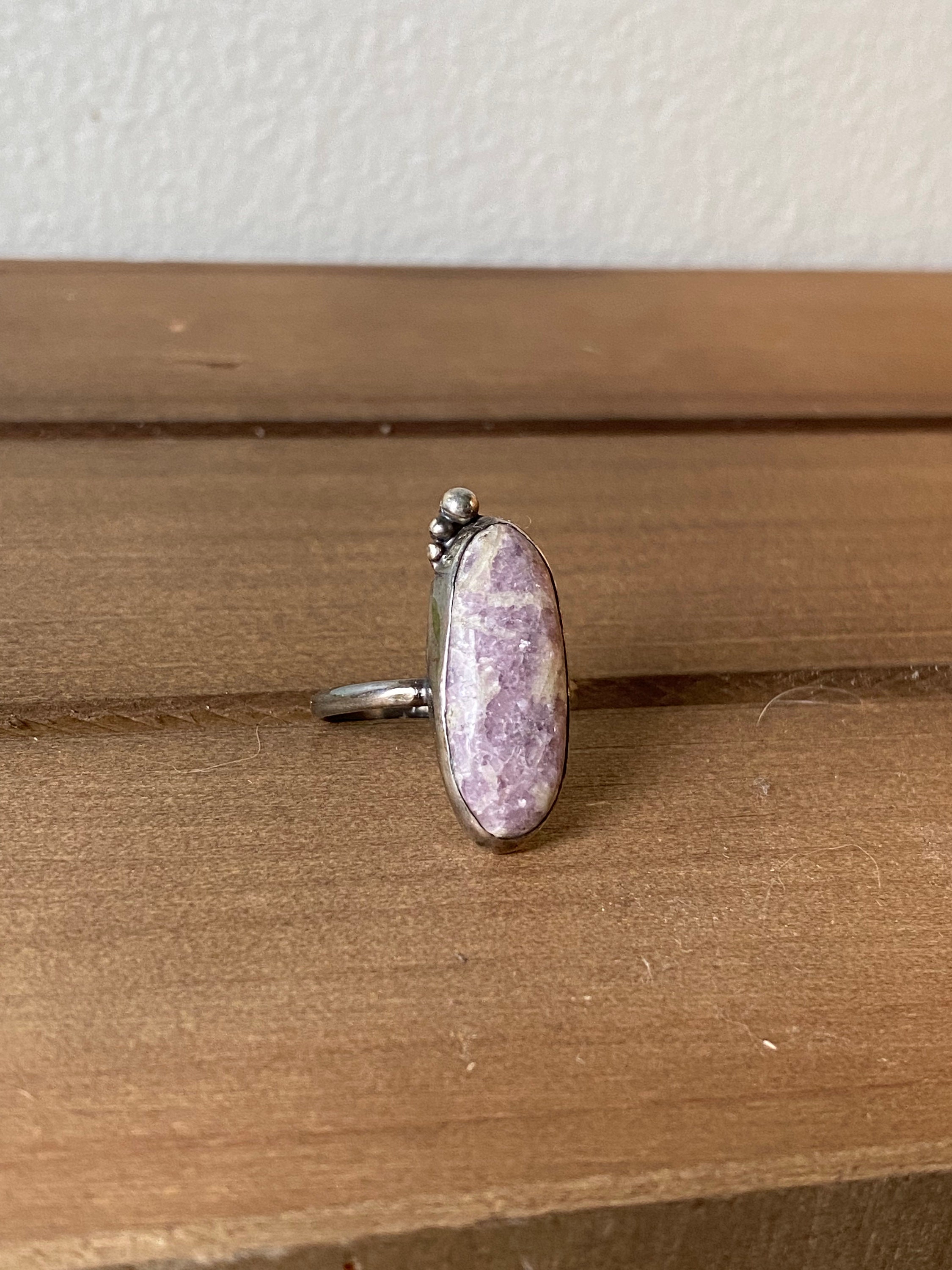 Lepidolite Ring - Etsy