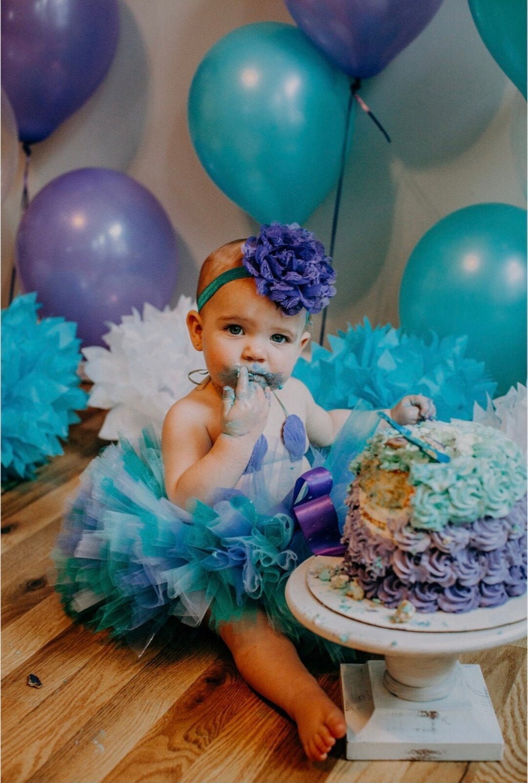 Under the Sea, Mermaid Tutu, Tutu and Headband, Baby Tutu, Ocean Themed ...