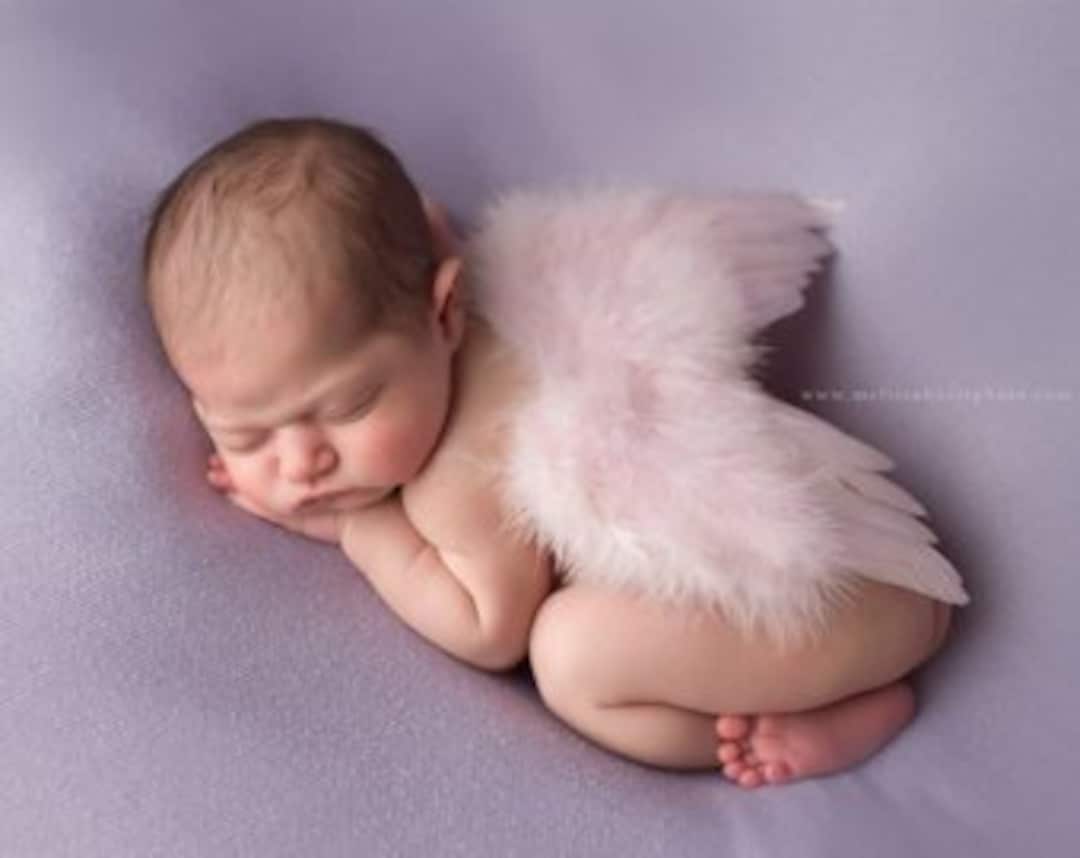 Pink Newborn Angel Wings, Baby Wings, Baby Fairy Wings, Newborn Wings ...