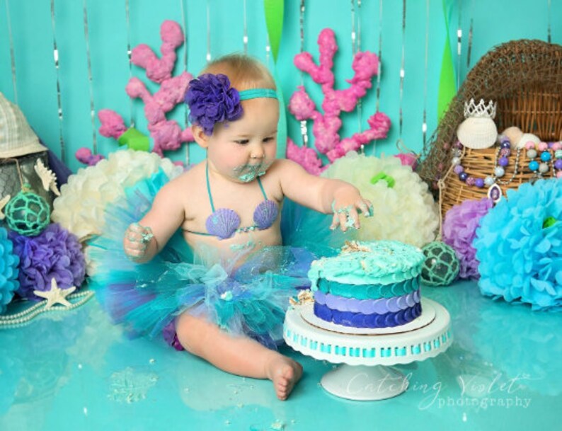 Under the Sea, Mermaid Tutu, Tutu and Headband, Baby Tutu, Ocean Themed ...