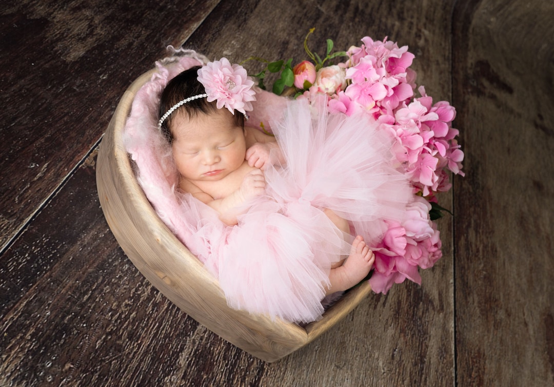 PINK TUTU, Newborn Tutu Set, Newborn Tutu and Headband, Baby Tutu ...