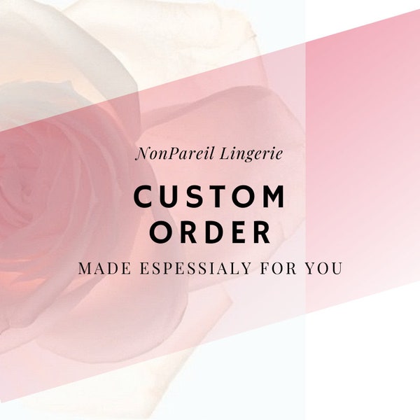 Custom Lingerie - Etsy
