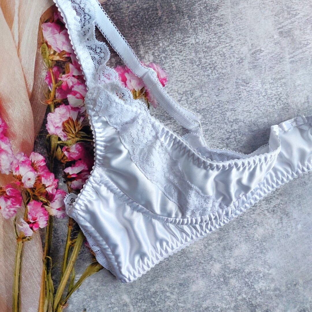 Wedding White Sexy Cupless Bra With Support Quarter Open Nipples Cup ...