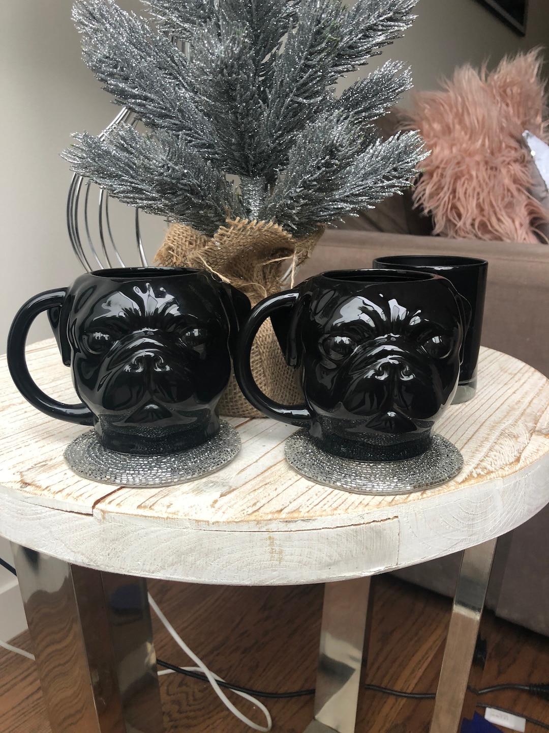 Pug Mug, Black Pug Shaped Mug, Gift for Pug Lovers - Etsy