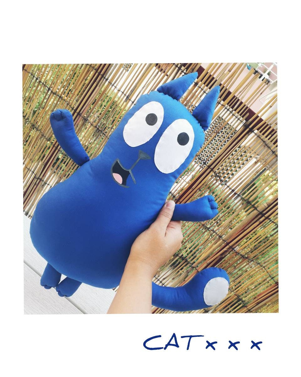 Blue cat Peg Cat Cat Peg and Cat Peg plus Cat Cat soft | Etsy